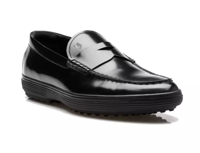 tod's leather loafers