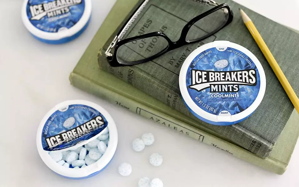 Tins of Ice Breakers Breath Mints
