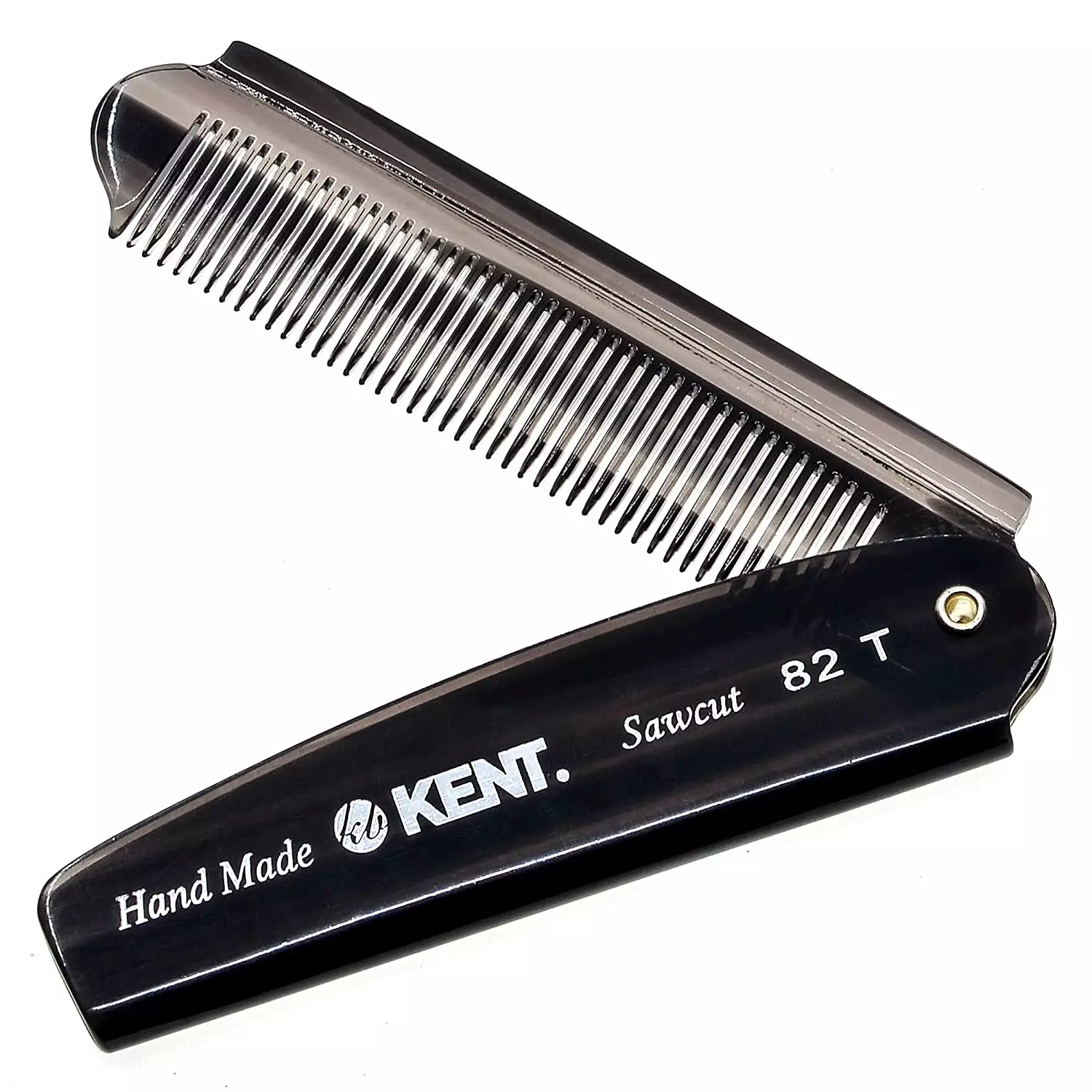 Kent 82T Folding Pocket Comb; හොඳම සිහින් දත් පනා