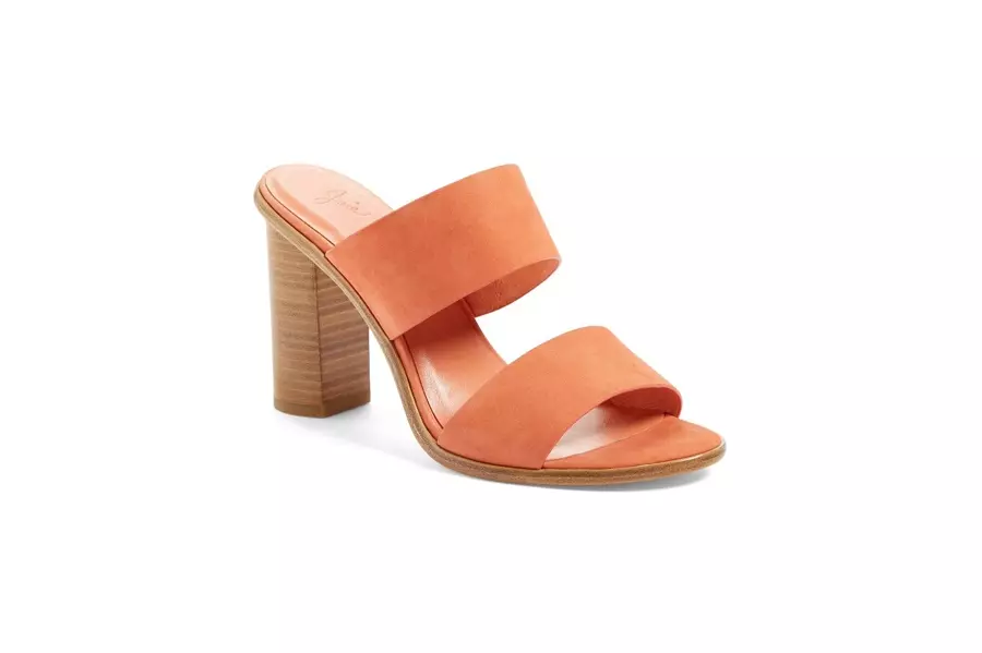 Sa yo Leather talon Sandal Style nan