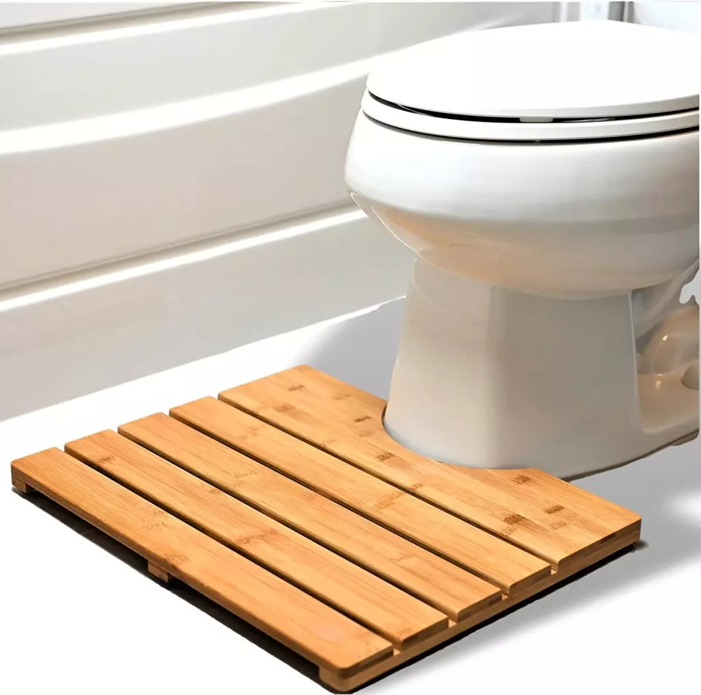 Z Pirates Bamboo Bath Mat untuk Toilet