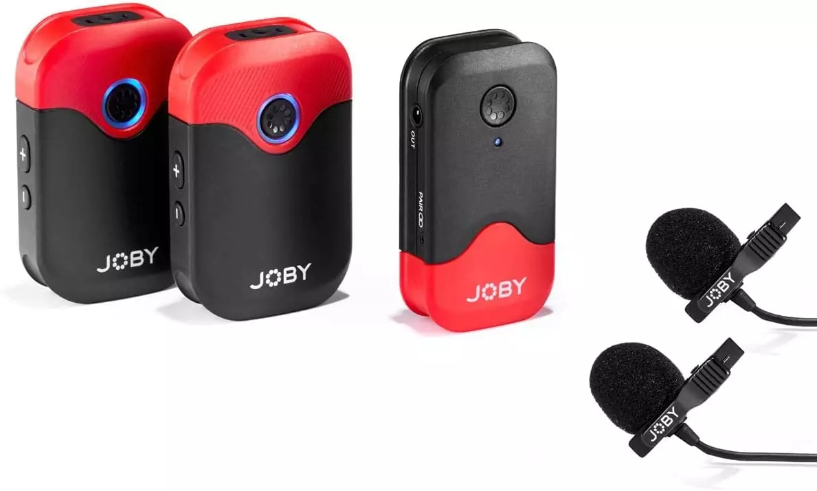 Il kit microfono wireless Joby Wavo Air.