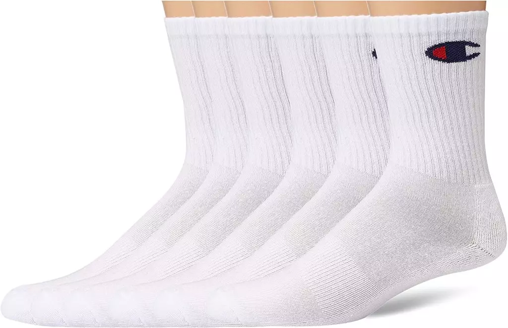 Double Dry Moisture Wicking Crew Socks