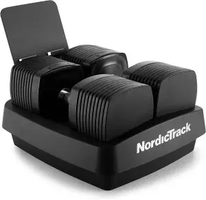 NordicTrack 50 lb iSelect dumbbells erregulagarriak