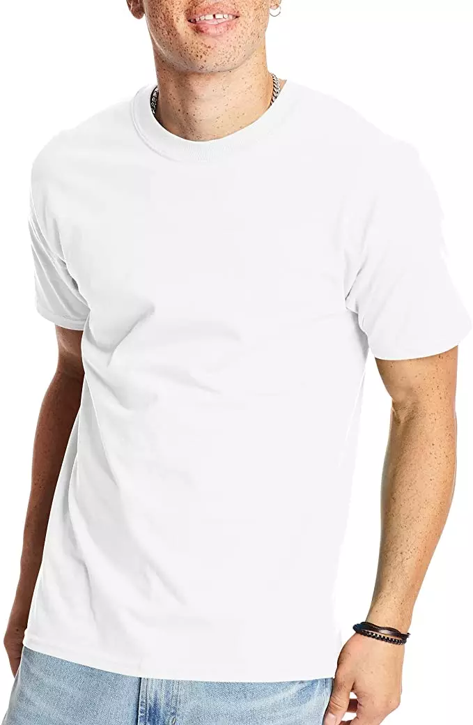 camiseta branca de hanes