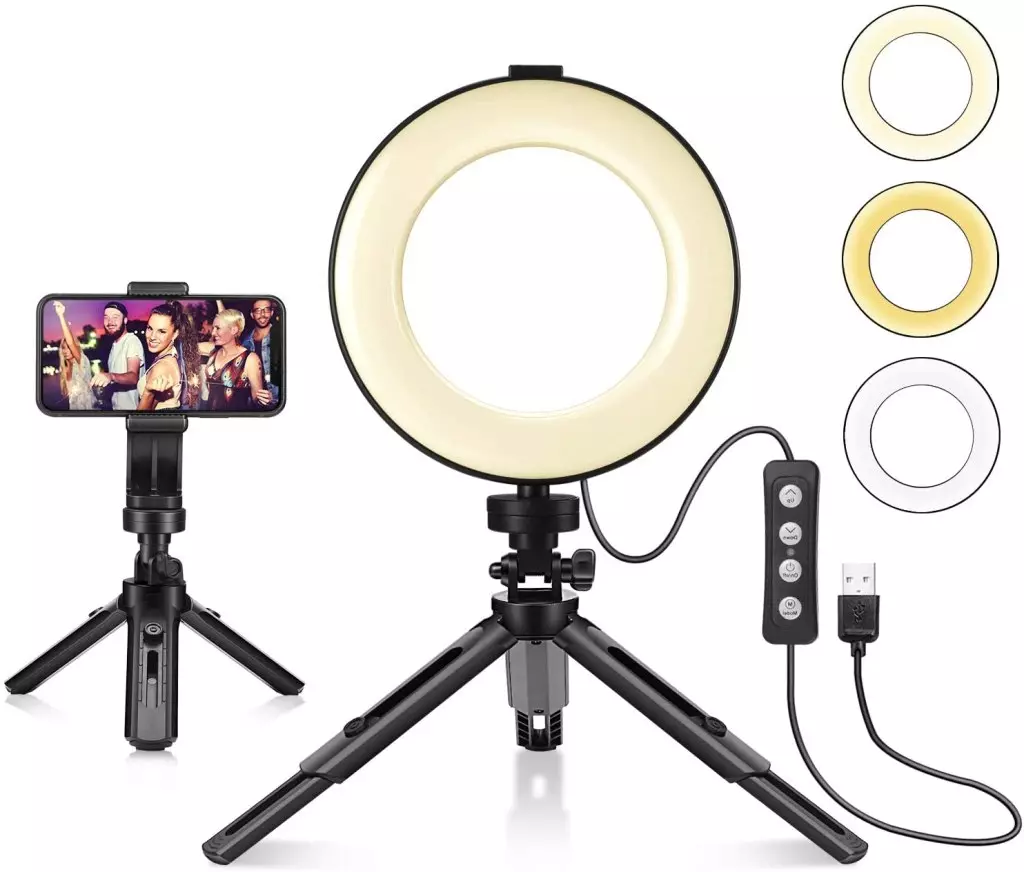 إضاءة مؤتمر الفيديو Foxin Ring Light