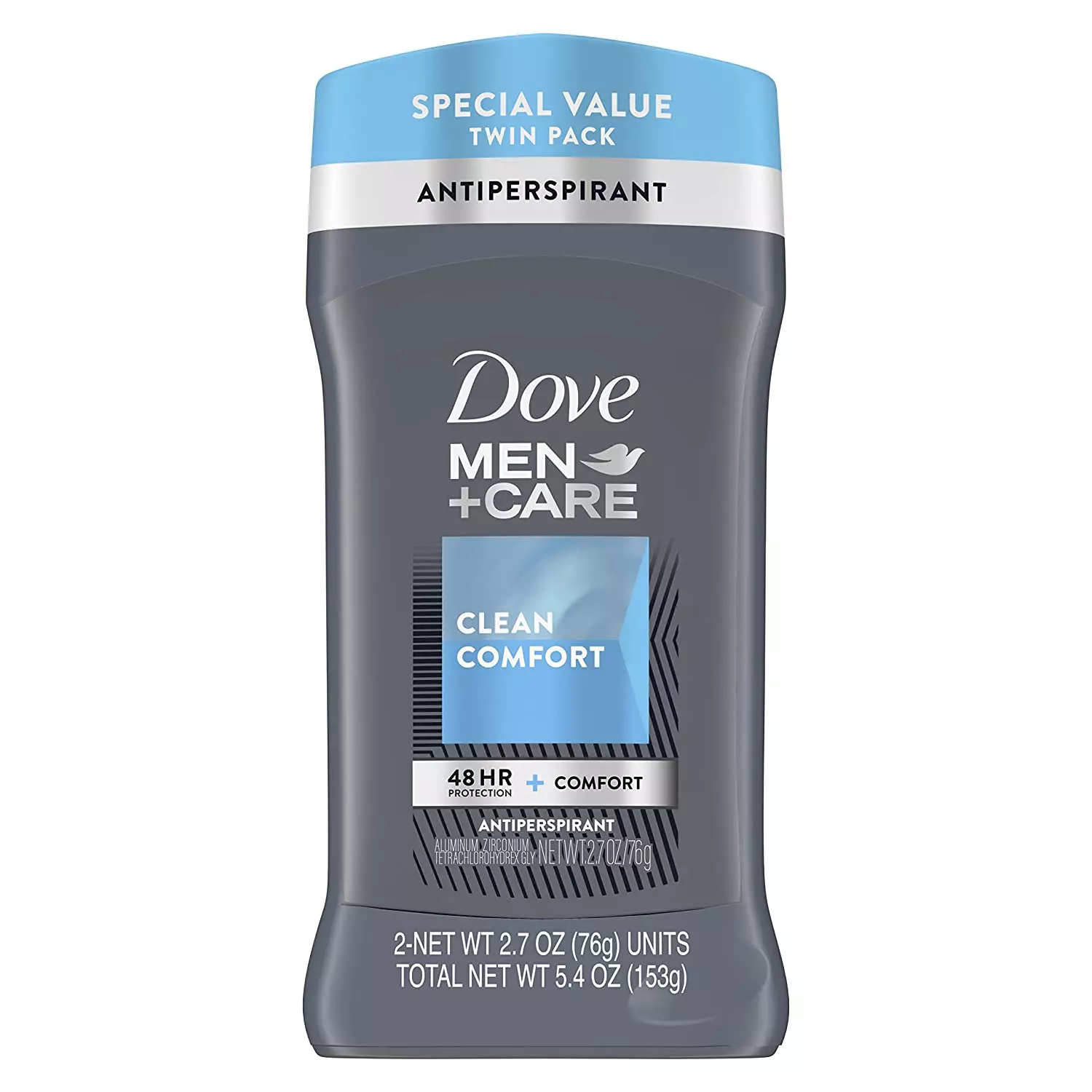 Dove Men + Care Antiperspirant Dezodorantas, Clean Comfort; geriausias antiperspirantas dezodorantas