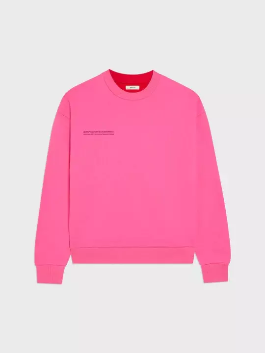 Hot-ပန်းရောင်-Trend-Pangaia-Colourblock-Sweatshirt-Flamingo