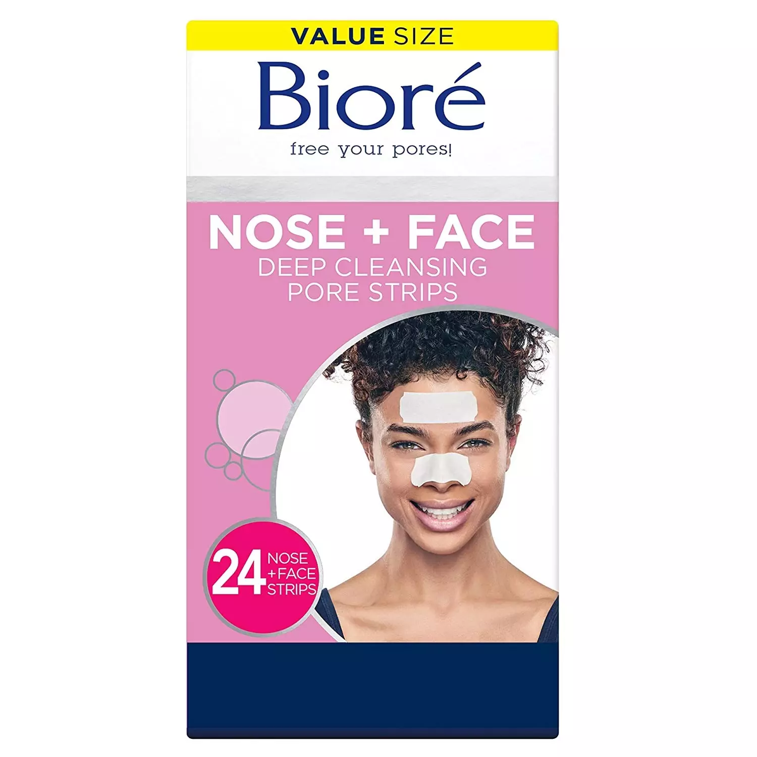 Bioré Nose+Face Diep reinigende poriënstrips; beste mee-eter verwijderaar porie strips