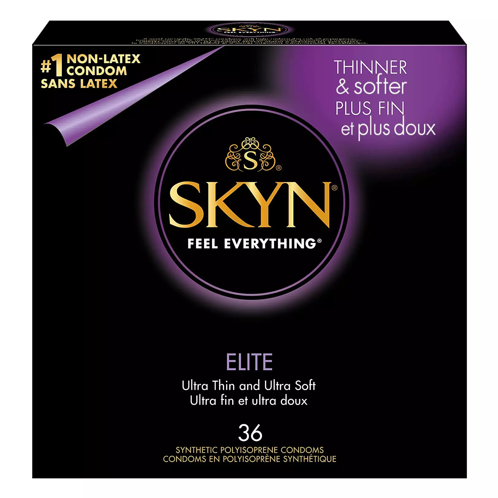 SKYN Elite Non-Latex Lubricated Condoms