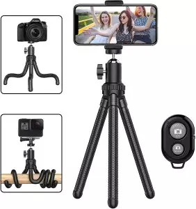 Telepon Erligpowht sareng Tripod kaméra