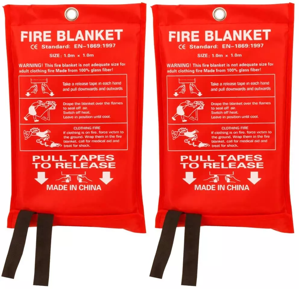 Cobertor de emergência contra incêndio em fibra de vidro