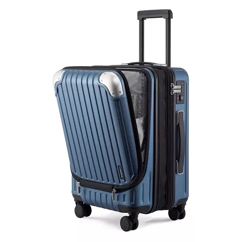Cestovní modré pevné zavazadlo