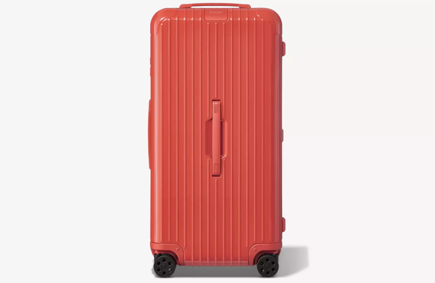 Червен твърд багажник за багажник