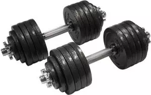 ဦးထုပ်ကို ကိုယ်တိုင်ချိန်ညှိနိုင်သော dumbbells