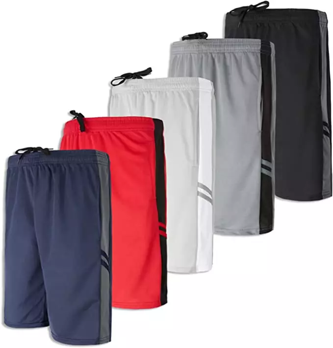 Real-Essentials-5-Pack-Herre-Mesh-Athletic-Performance-Gym-Shorts