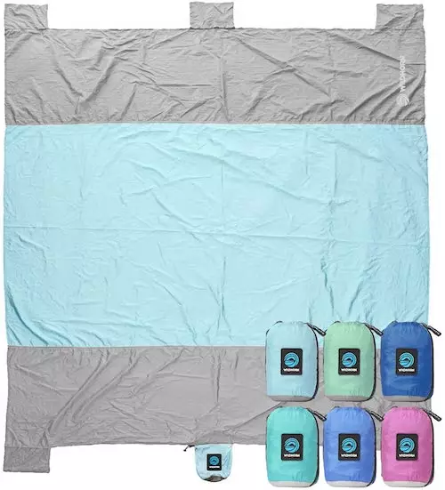 सर्वश्रेष्ठ समुद्र तट कम्बल - WildHorn Outfitters Sand Escape Beach Blanket