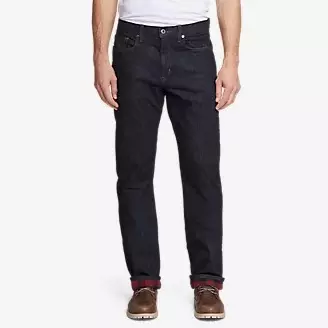 Eddie Bauer Flannel-Lined Straight Fit Jeans