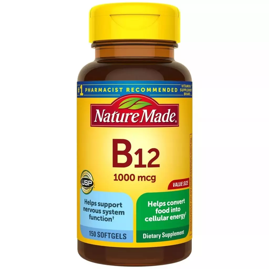 Nature Made vítamín B12, bestu fæðubótarefni fyrir karla