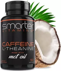 SmarterVitamins kofeino tabletės, geriausi papildai vyrams