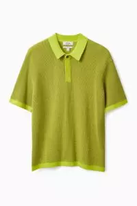 COS Regular-Fit Knitted Polo Shirt