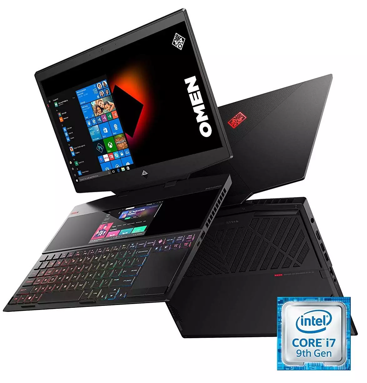 ද්විතීයික ටච්ස්ක්‍රීන් සංදර්ශකය සහිත HP Omen X 15-in Gaming Laptop
