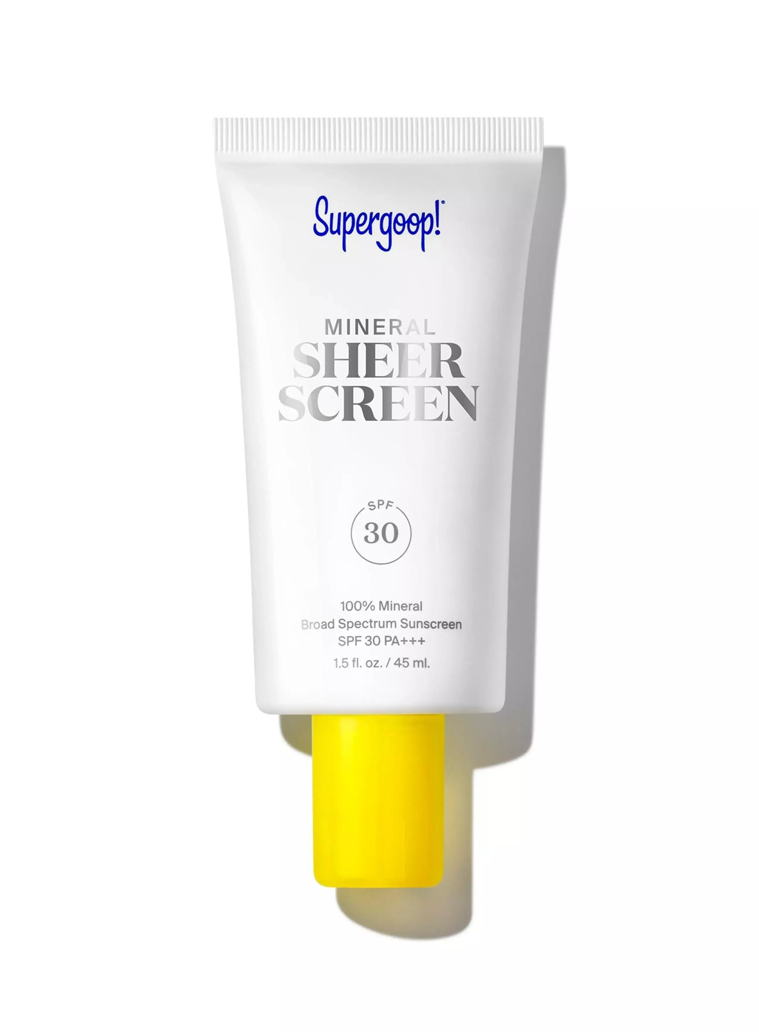 سوبرجوب! Mineral Sheerscreen SPF 30 ، أفضل واقي شمسي معدني