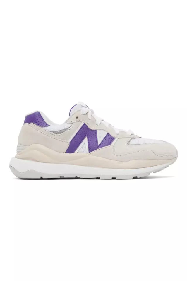 NEW BALANCE 米色 & 紫色 57/40 運動鞋