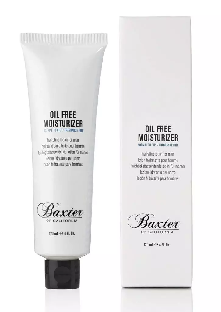 Crema hidratante facial sen aceite Baxter of California para homes
