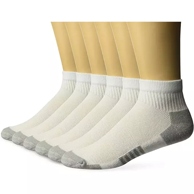 Confezione da 6 calzini alla caviglia Performance da uomo di Amazon Essentials