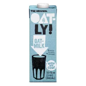 Oatly Oat Milk Original, bescht Hafermëllech