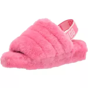 pink UGG fluff yeah sandal, peparingé Valentine Day