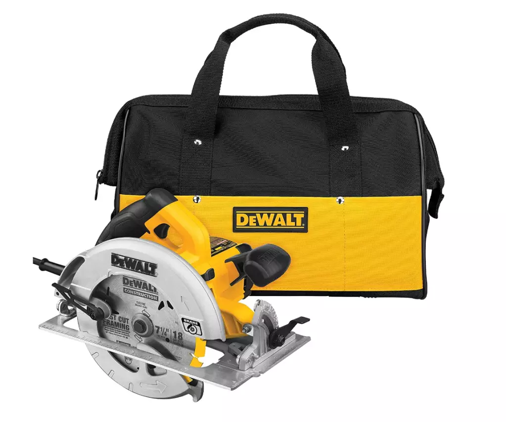 1 цыркулярная піла DEWALT 7 1/4 цалі