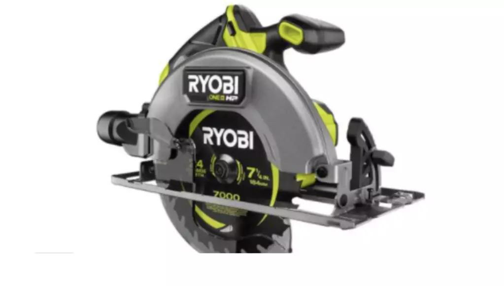 RYOBI ONE+ HP 18V eskuilarik gabeko haririk gabeko zerra zirkularra