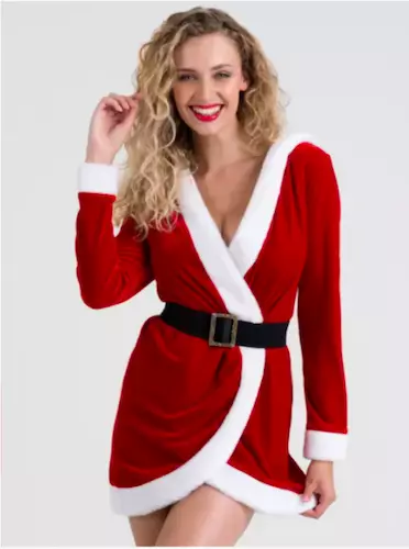 Lovehoney Plus Size Santa Cutie Wrap Dress