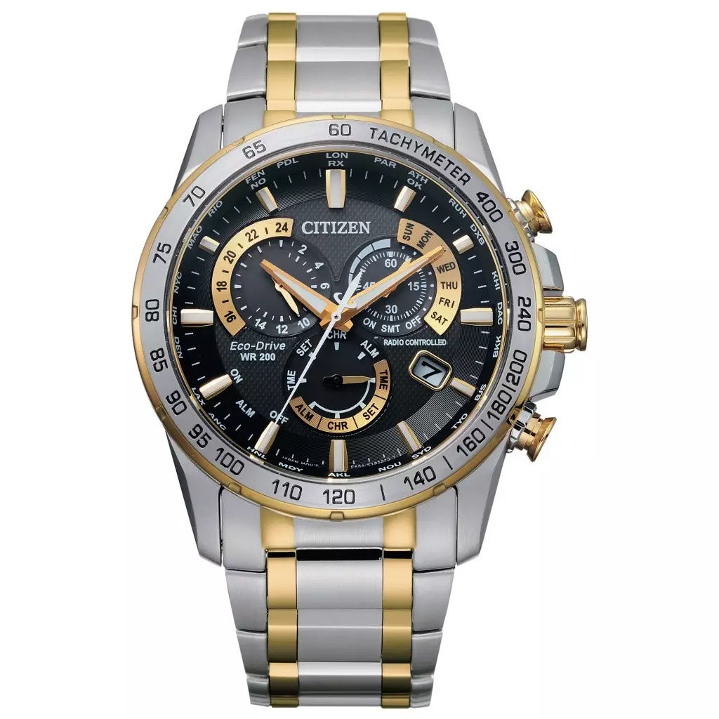 Citizen Mens eco drive atomic timekeeping chro