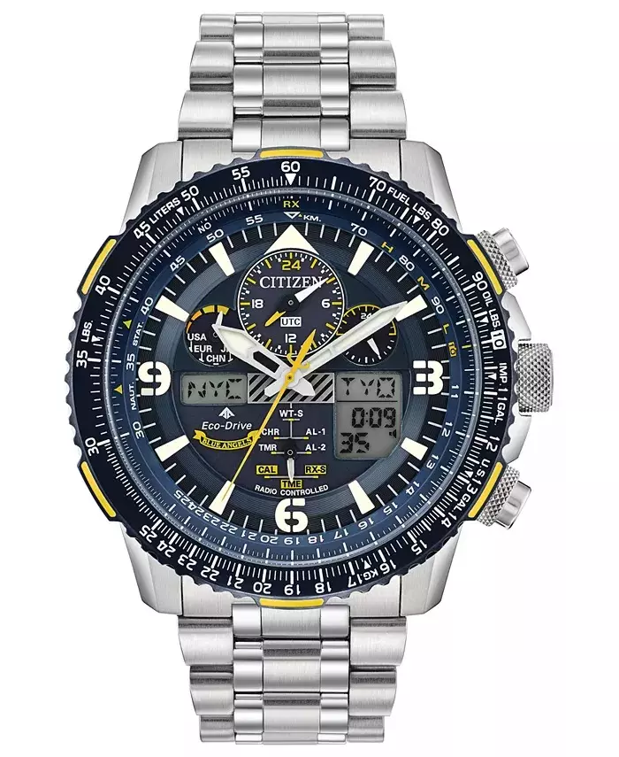 Citizen-Promaster-Blue-Engels-Skyhawk-Analog-Digital-A-T-Stainless Steel-Watch