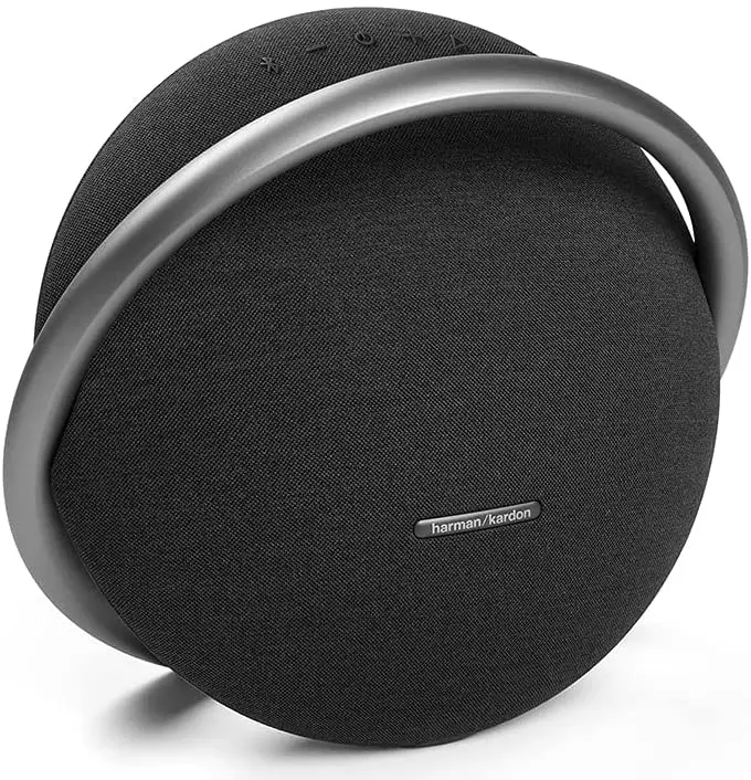 Harman Kardon Onyx Studio 7 بلوٹوتھ وائرلیس پورٹ ایبل اسپیکر - 8 گھنٹے میوزک پلے ٹائم - بلیک