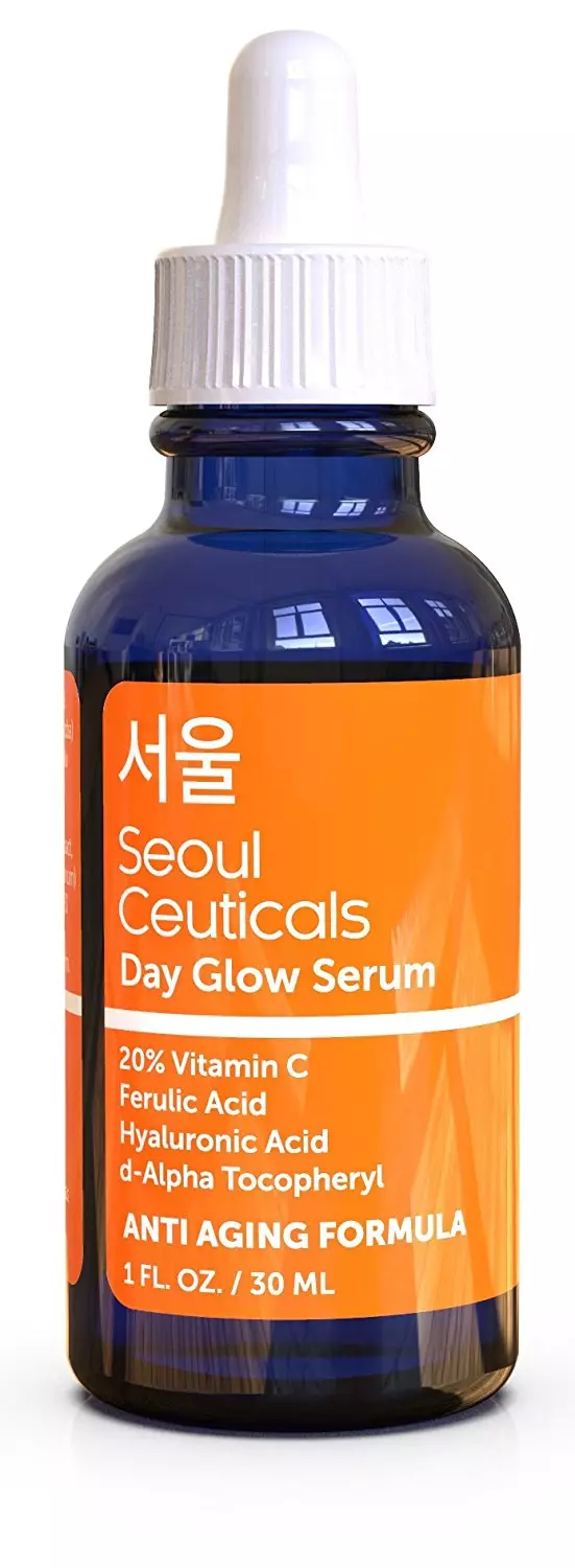 סרום פנים הנמכר ביותר ויטמין C אמזון מתחת ל-$25 קוריאנית ביוטי סיאול ceuticals day glow