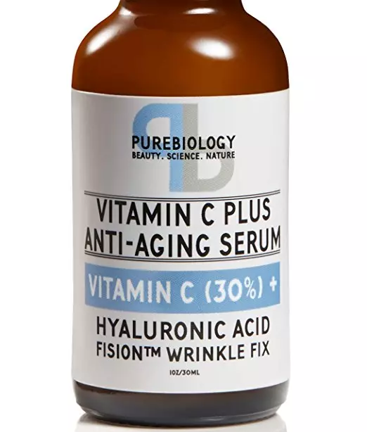 obličejová séra nejprodávanější vitamín C Amazon pod 25 $ čistá biologie plus kyselina hyaluronová proti stárnutí, oprava vrásek
