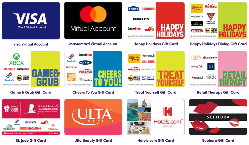 Giftcards.com تي تحفا ڪارڊ