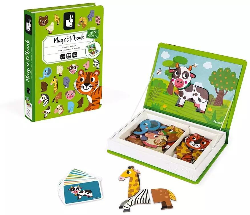 Janod MagnetiBook Magnetic Animal Mix and Match Game