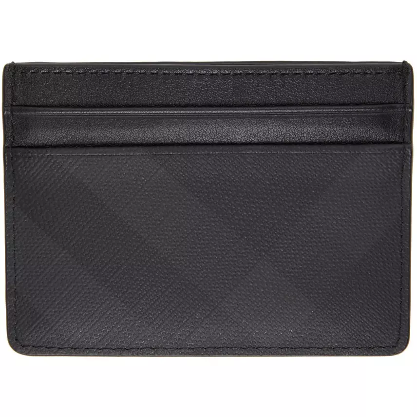 Burberry Black London Check Sandon Card Holder