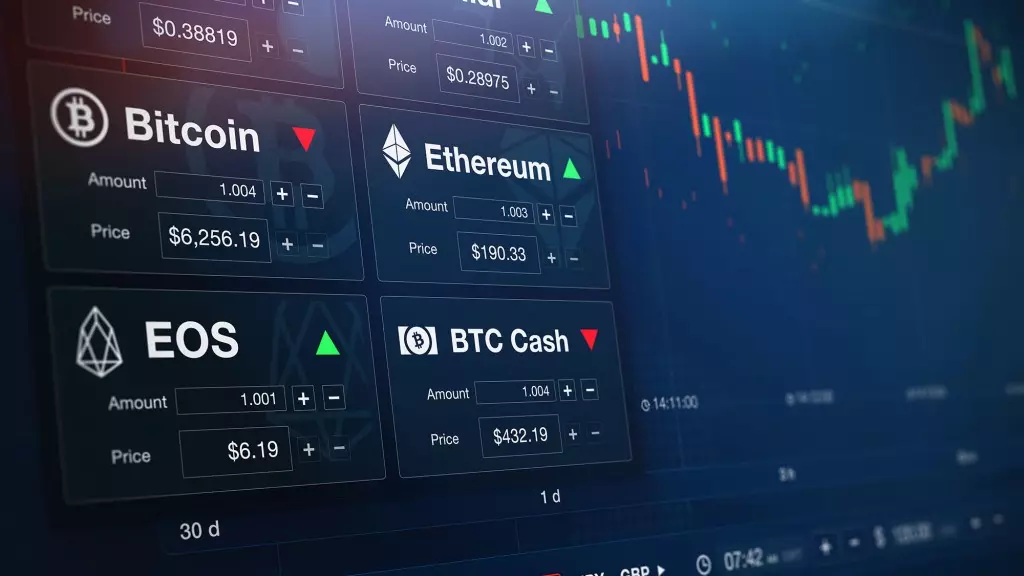 cryptocurrency exchange screen