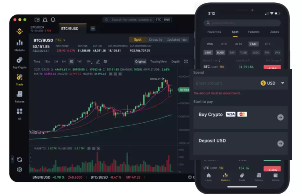 binance crypto app