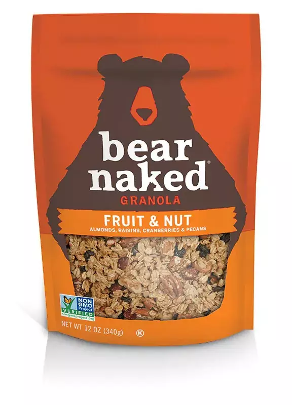 Bear Naked Granola gyümölcs és dió, a legjobb magas rosttartalmú gabonafélék