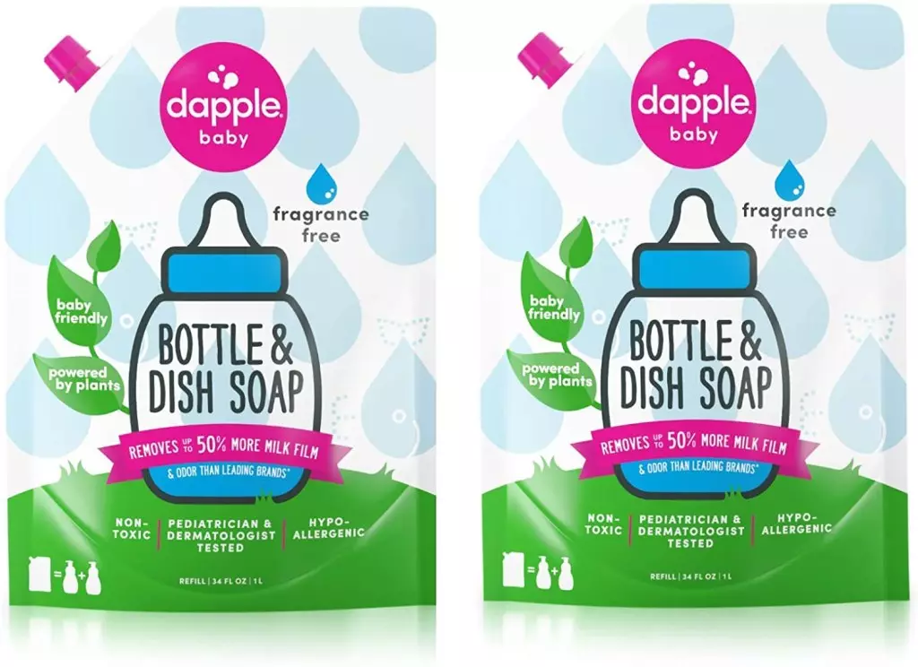 produk pembersihan mesra alam sabun pinggan botol bayi dapple