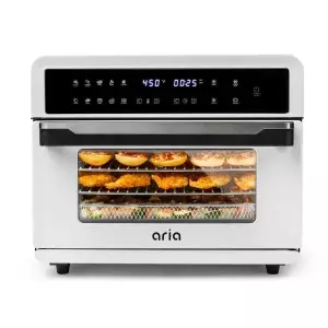 Aria Sadaya-di-Hiji 30-Quart Stainless Steel Layar rampa Air Fryer Oven alat keur manggang roti