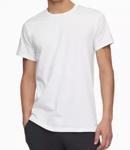 Calvin Klein Cotton Classics Crewneck T-shirt Сафед