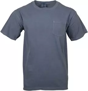 najbolja jeftina majica Comfort Colors Muška majica kratkih rukava s džepovima za odrasle